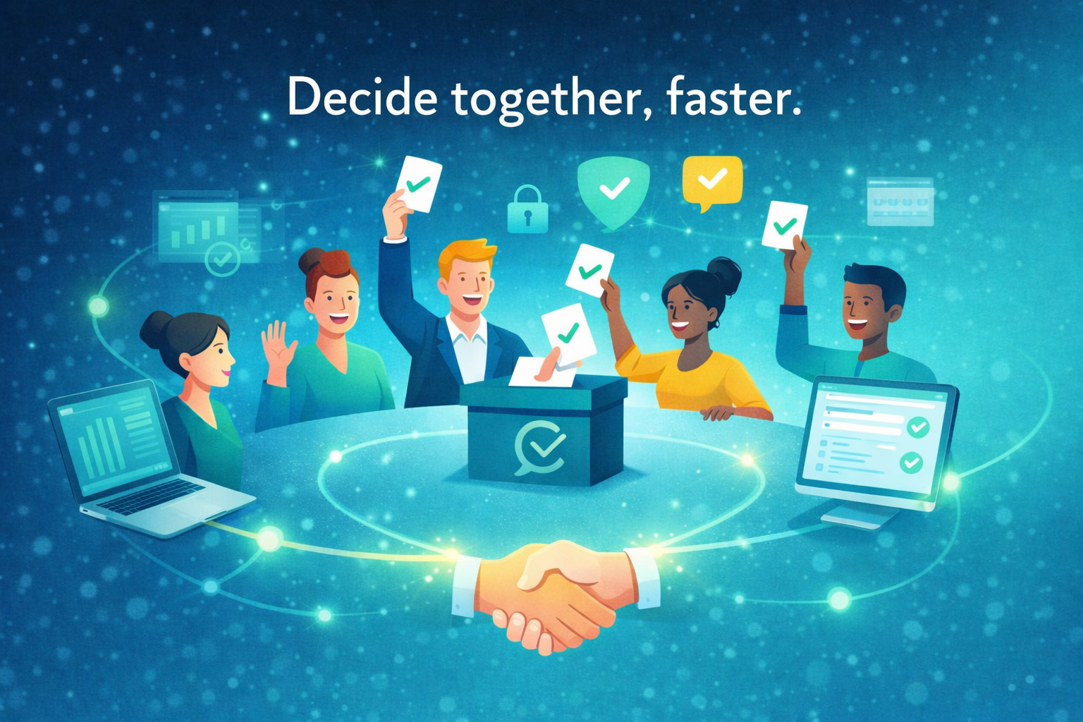 Fast, transparent, participatory group decisions - Concorder